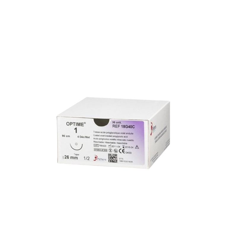 Suture OPTIME - Tresses résorbables - 5/0 USP